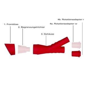 Rotator adapter Z-300 tornador and vacuum connector